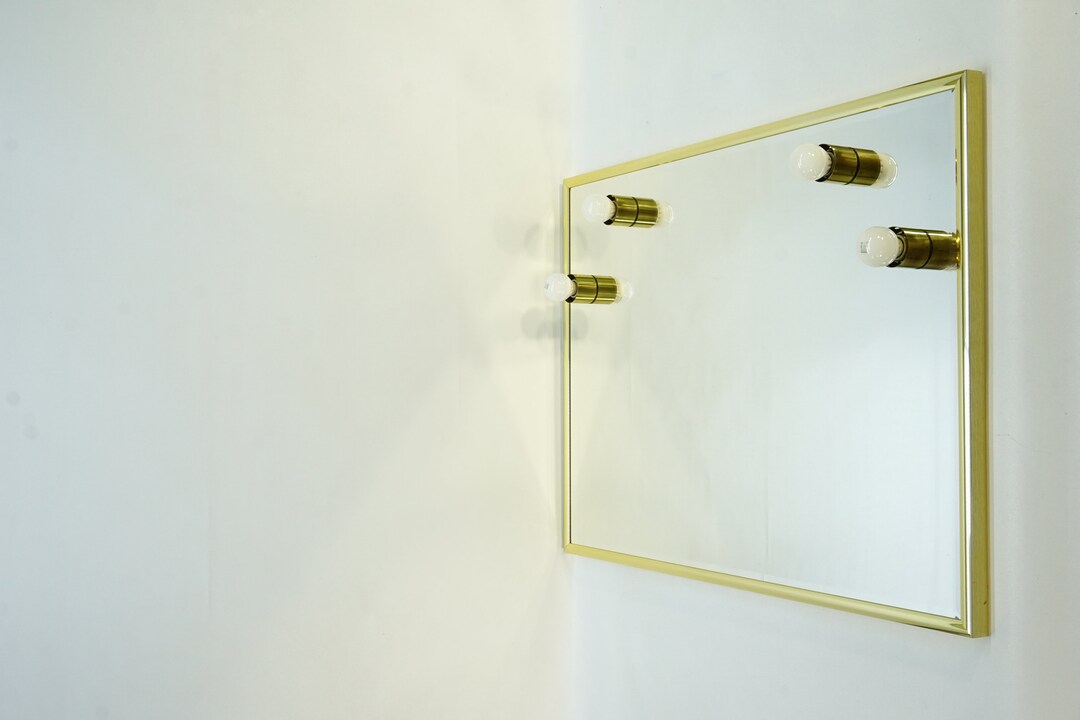 Vintage Wall Mirror / 80s Mirror / Iluminated Mirror/ Vintage - Etsy