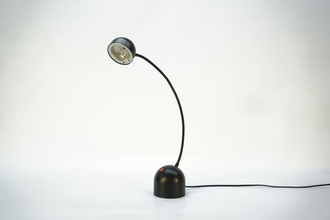 Vintage Italian Gooseneck Desk Lamp / Gammalux Long Gooseneck Lamp ...