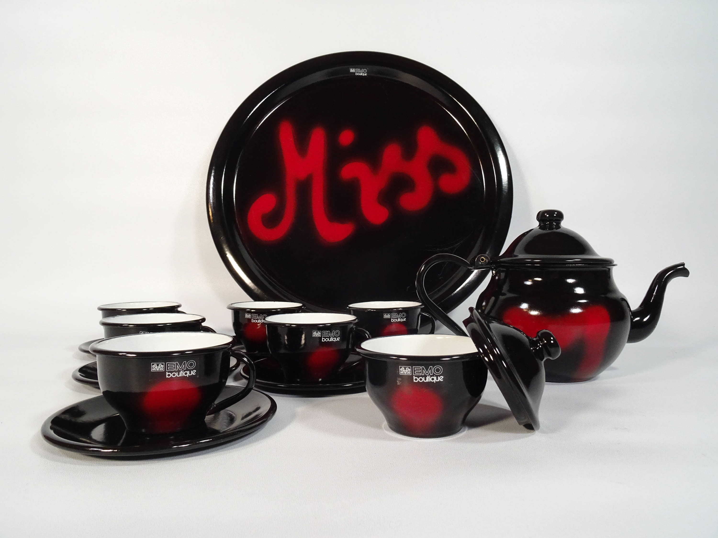 Vintage Enamel Tea Set / Emo Celje / Yugoslavia / Rare Enamel | Etsy