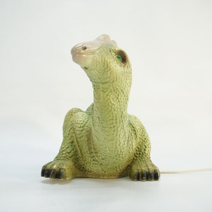 Vintage Dinosaur Lamp / Heico Lamp / 90s Germany / Green Bedside Lamp ...