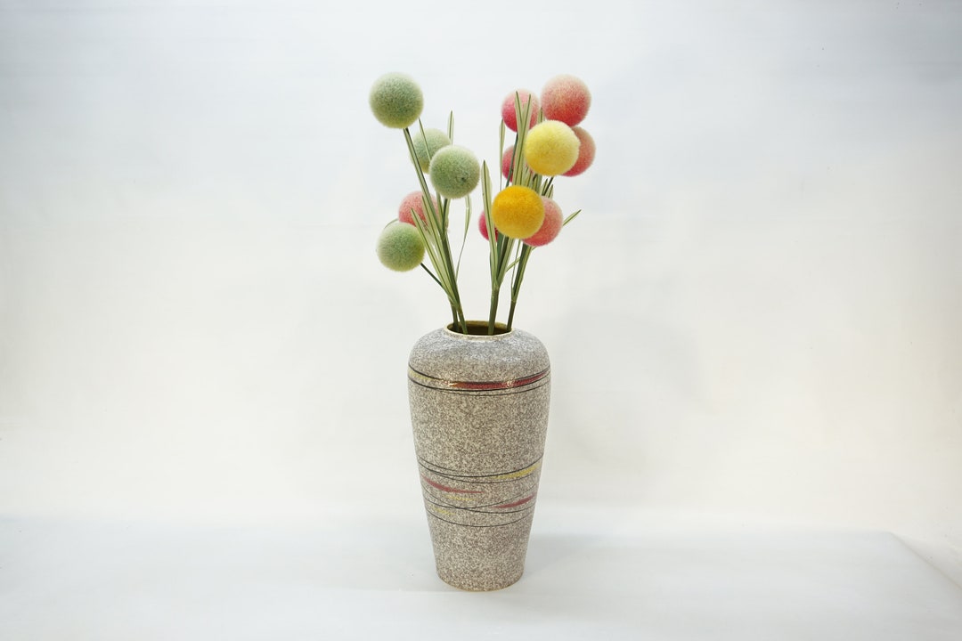 Vintage XL Ceramic Vase / Scheurich Foreign 517 - 50 Vase / Mid Century ...