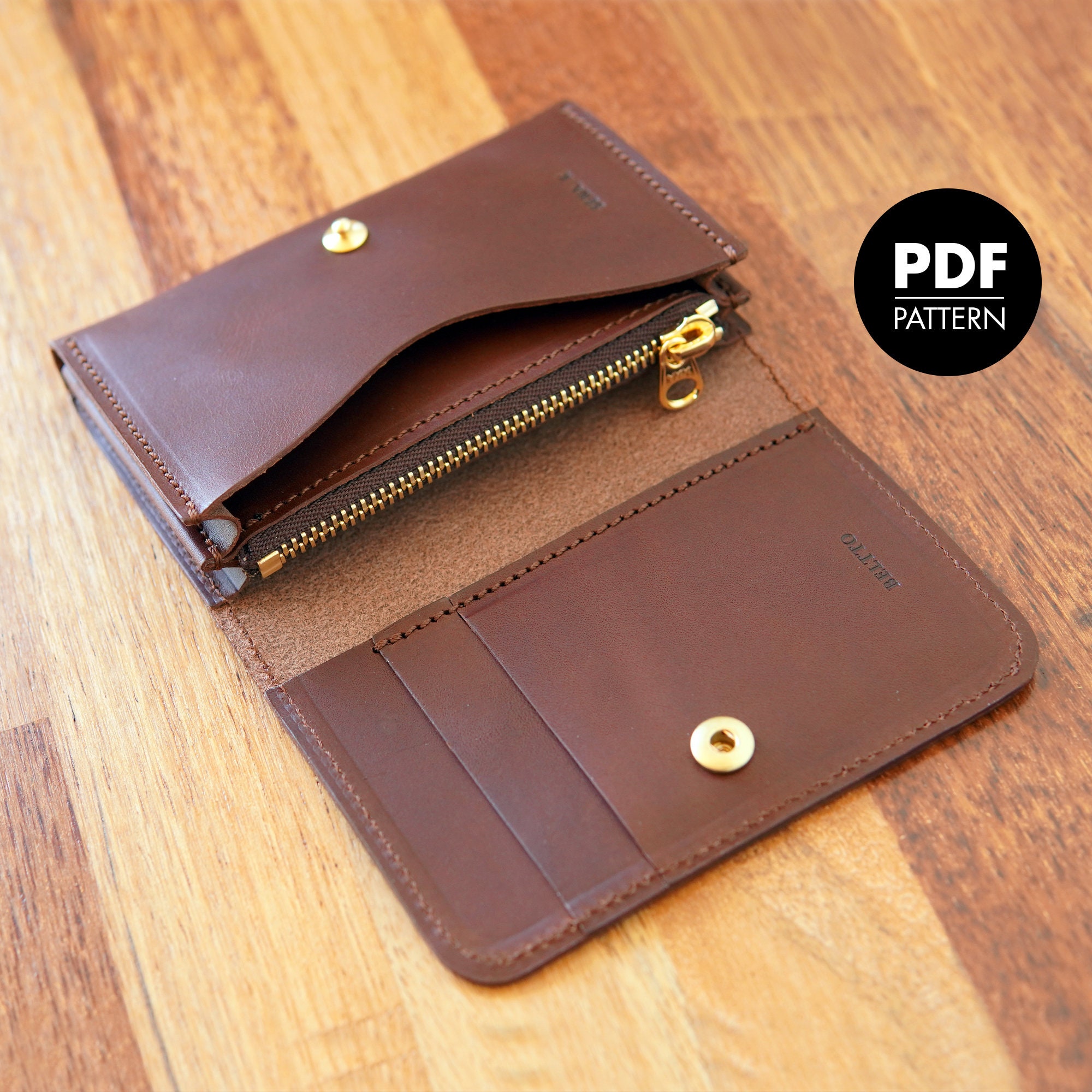 DIY PDF PATTERN Business Card Wallet Leather Wallet - Etsy