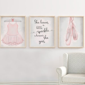 Ballet Printable Wall Art, Ballet Posters, Girls Room Decor, Printable ...
