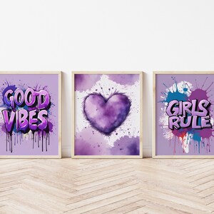 Tween/teen Girls Bedroom Wall Art Décor, Teenager Create Your Own Set ...