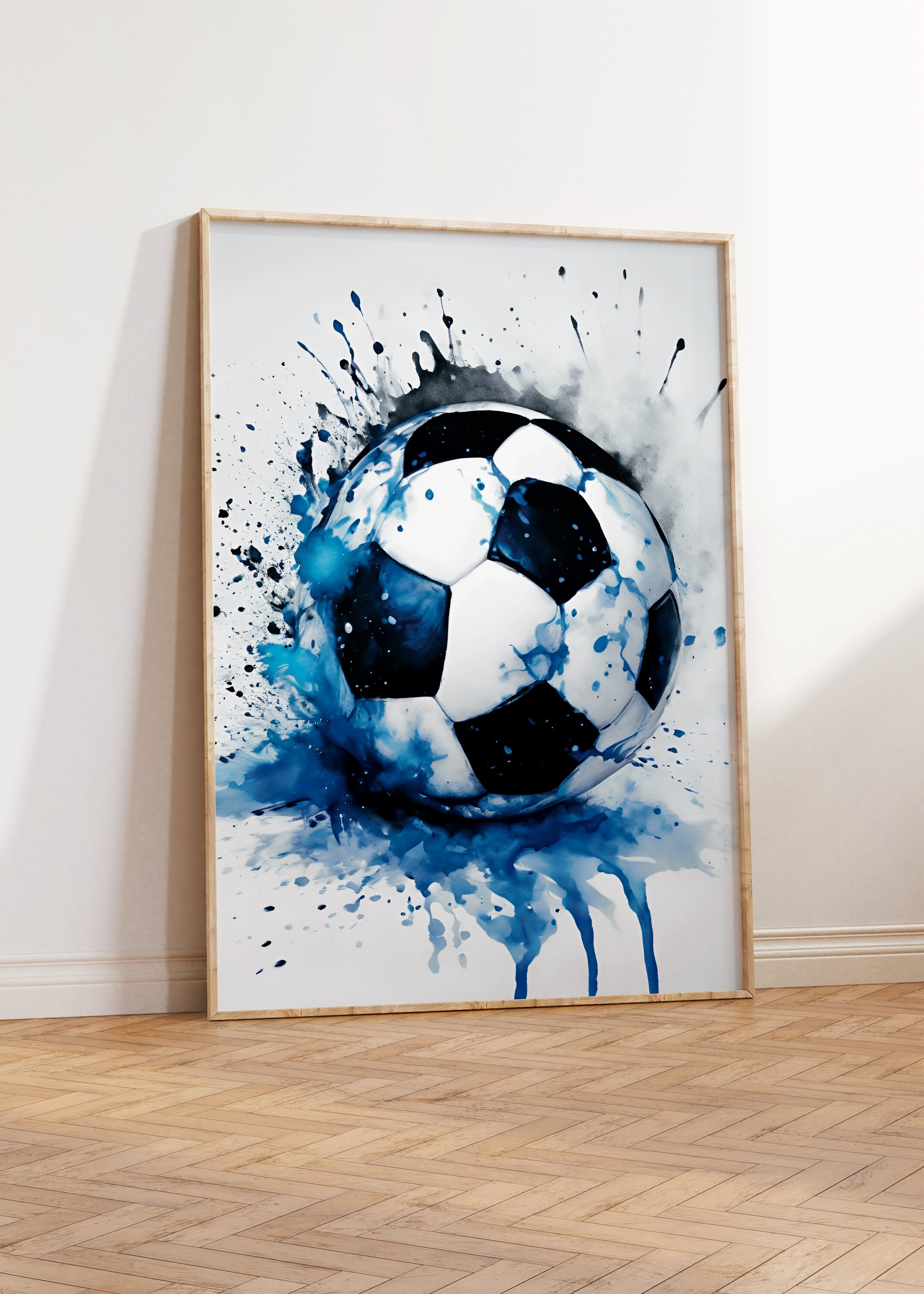 Boys Football Soccer Themed Bedroom Prints Wall Prints Set of 3, Tween ...