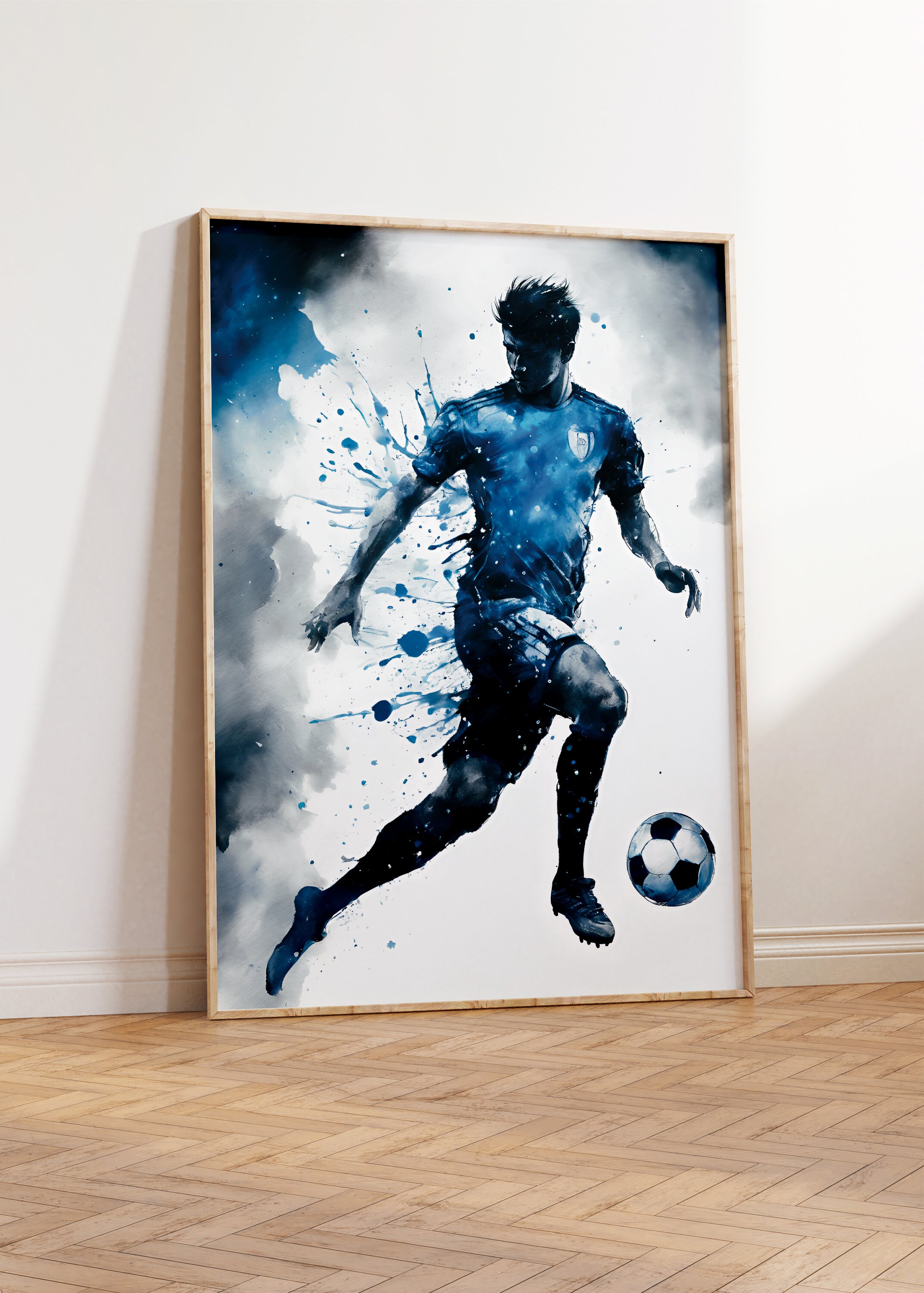 Boys Football Soccer Themed Bedroom Prints Wall Prints Set of 3, Tween ...