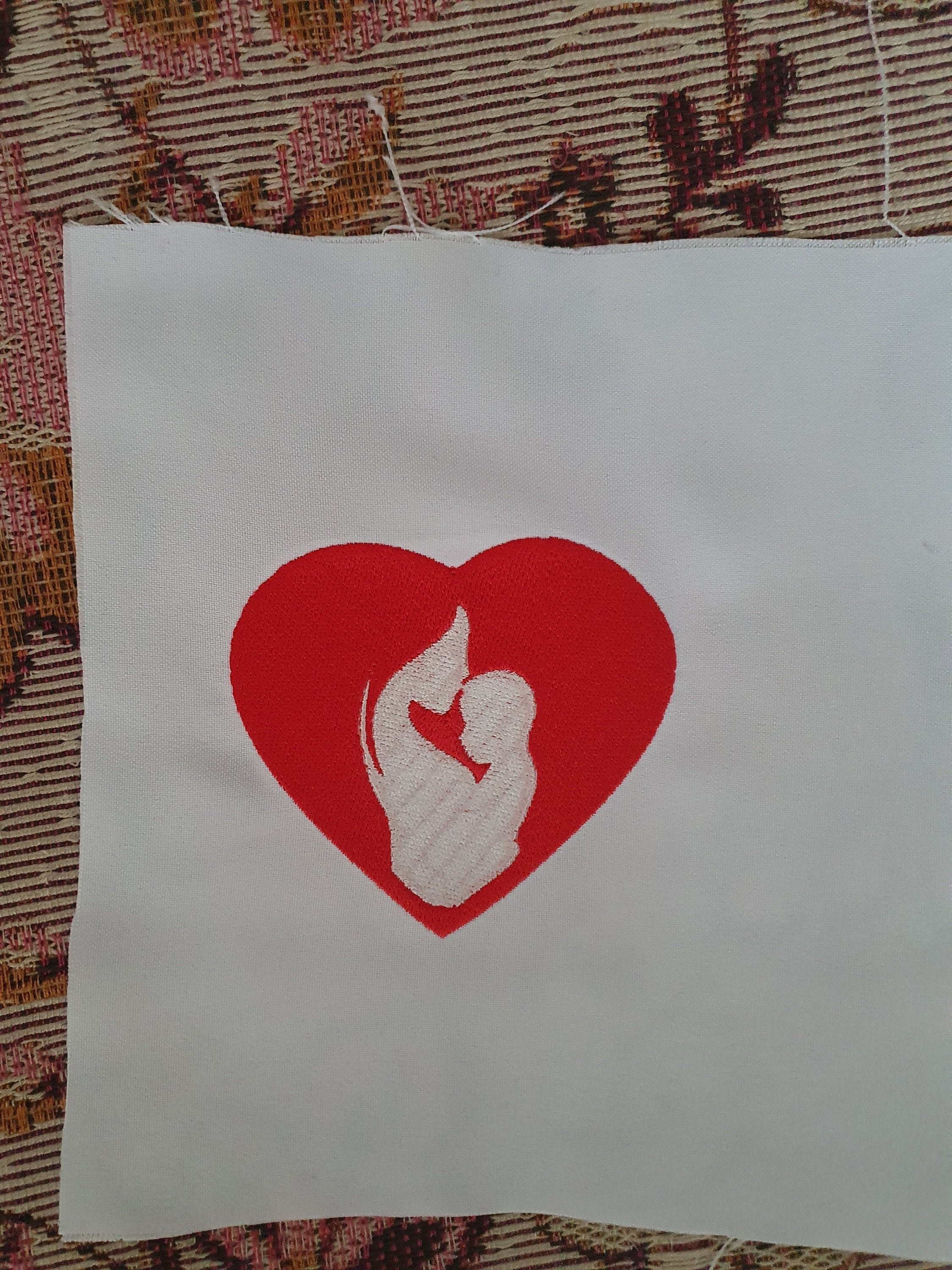 Machine Embroidery Design mother With Child in | Etsy