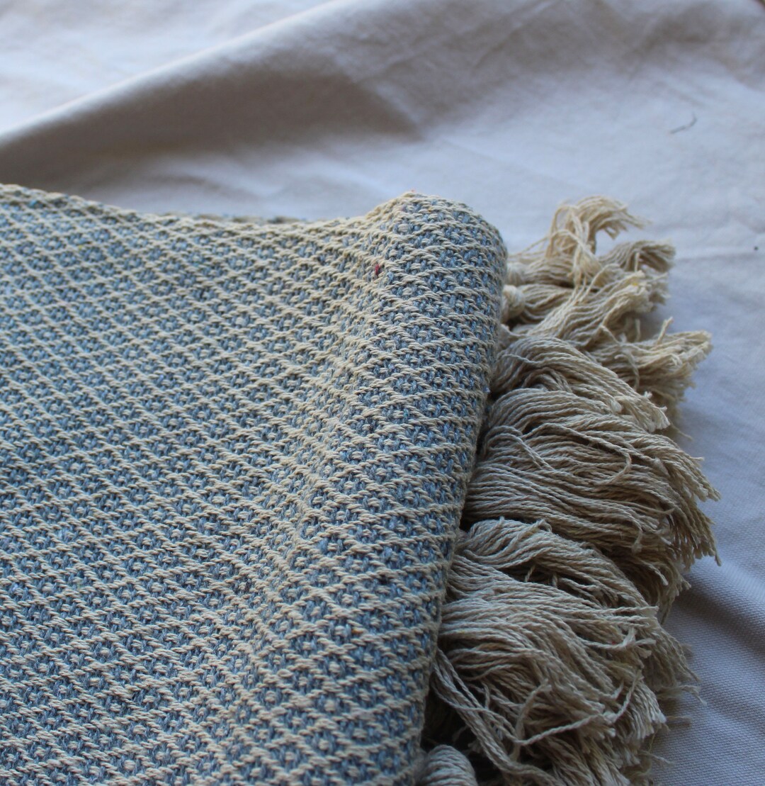 Fair Trade Recycled Cotton Throw - Four Colors Available - Etsy UK