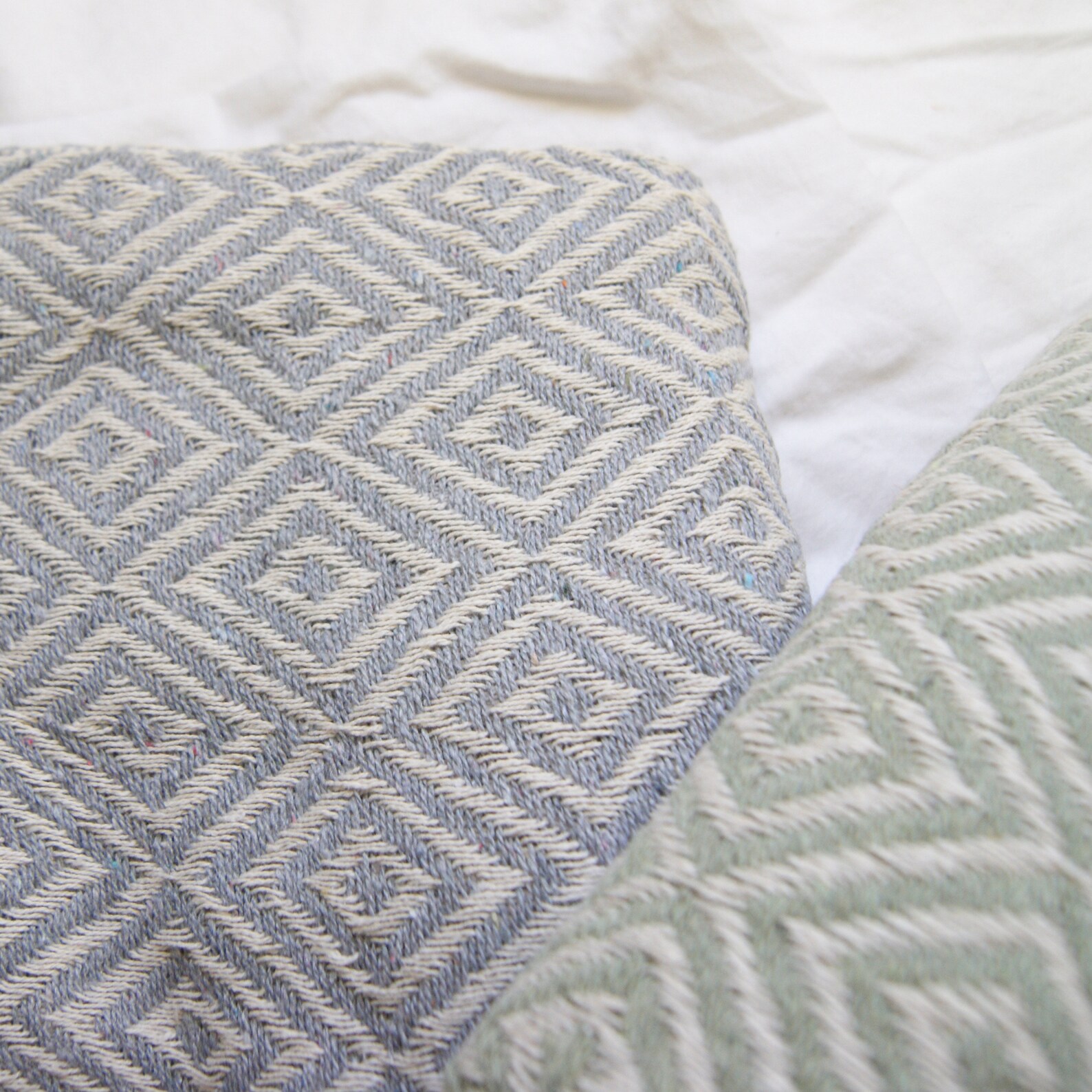 Fair Trade Recycled Cotton Throw Four Colors Available - Etsy UK