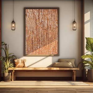 Original Large Copper Textured Wall Art Abstract Painting on Canvas ...