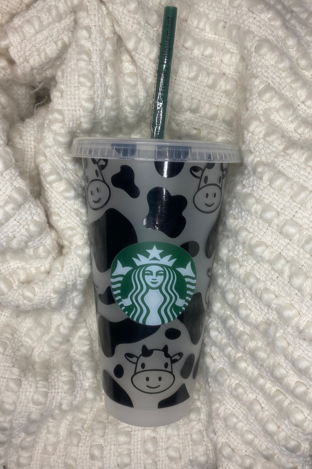 Cow Starbucks Cold Cup 24 Oz Venti Tumbler - Etsy