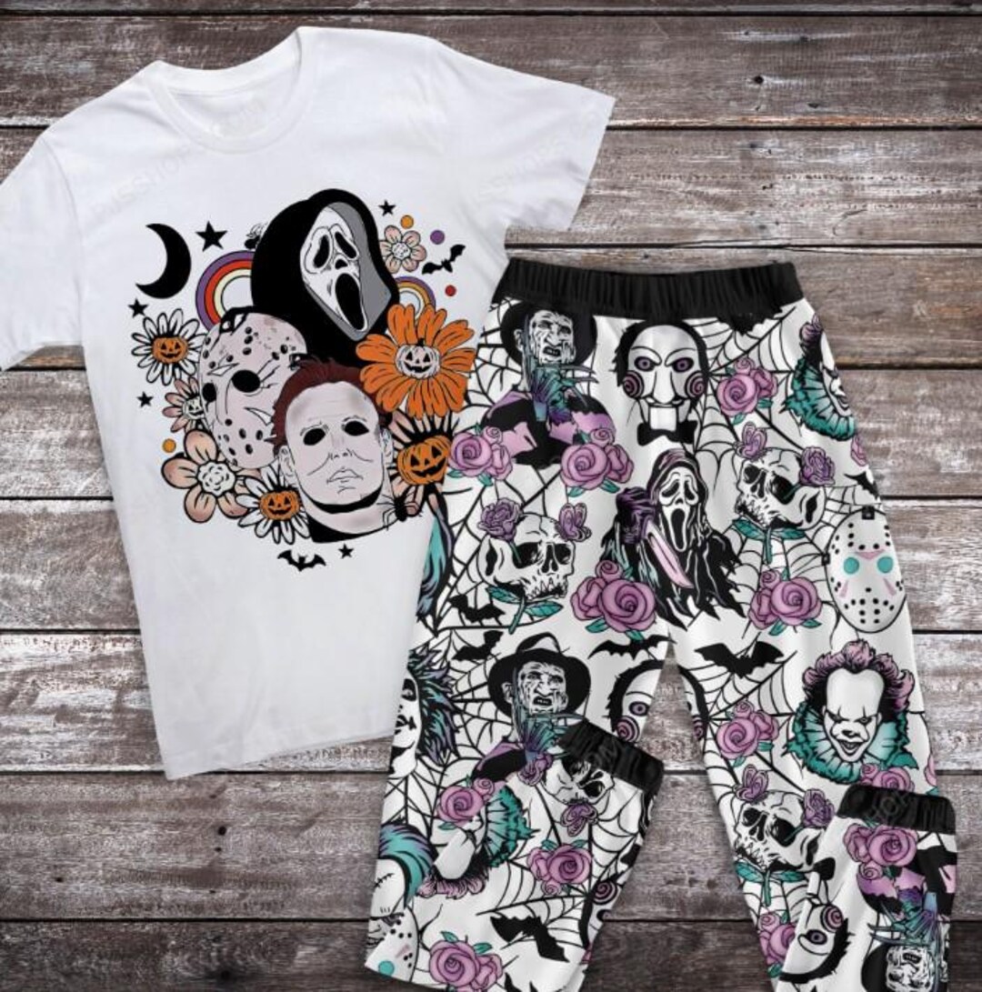 Horror Movie Pajamas – Spooky Halloween Sleepwear Gift Set - Etsy