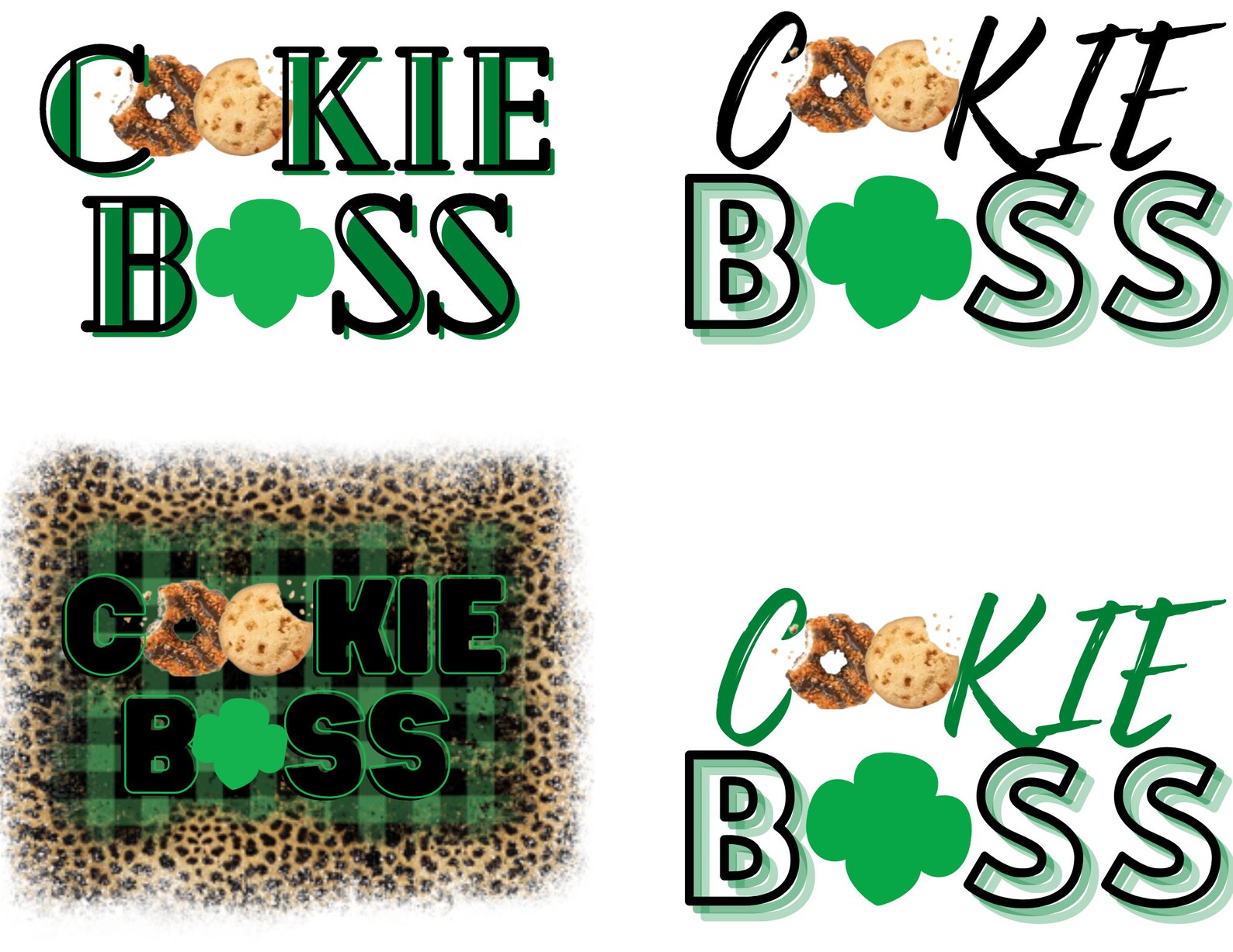 Girl Scouts Cookie Dealer Sublimation File Cookie Boss Etsy