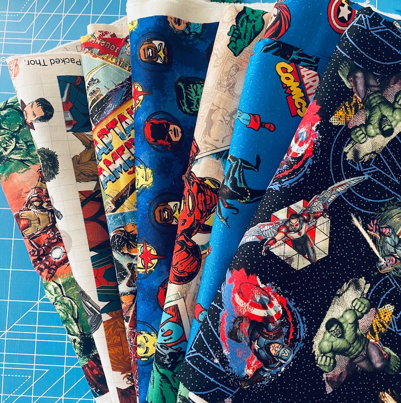 Fabric Marvel SALE Super Heroes Collection Cotton Fabric - Etsy