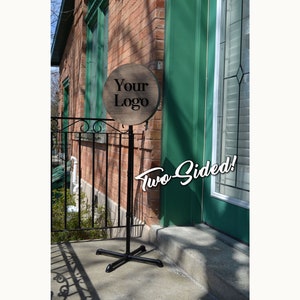 2-sided Custom Market Stand Painted Artwork Included! Lollipop Sign ...