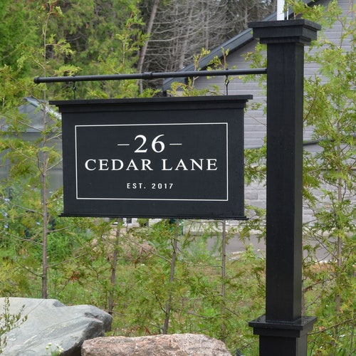 Custom Estate Signage Painted Wood Sign Storefront Signage - Etsy