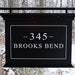 Custom Estate Signage Painted Wood Sign Blade Storefront Business ...