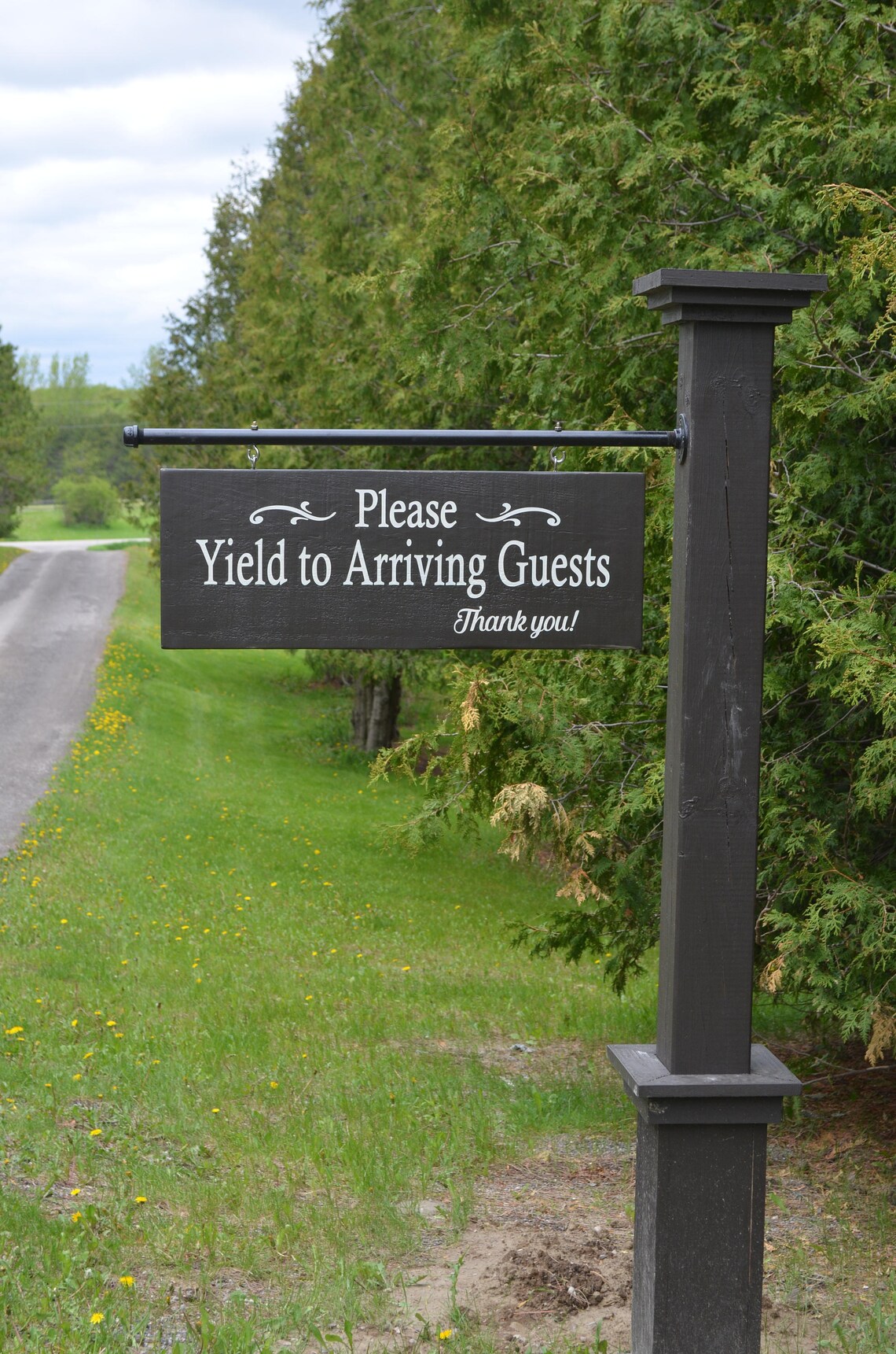 Curb Appeal Estate Sign Driveway Sign Custom Road Sign | Etsy