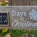 Days Til Christmas Rustic Barnboard Sign Days Til Christmas Wooden ...