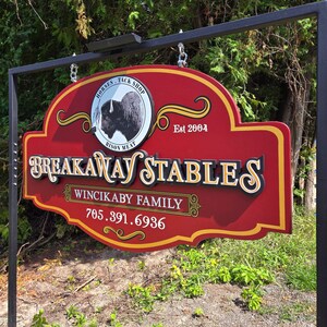 Custom Estate/farm Signage 3dimensional Painted Wood and Acrylic Sign ...