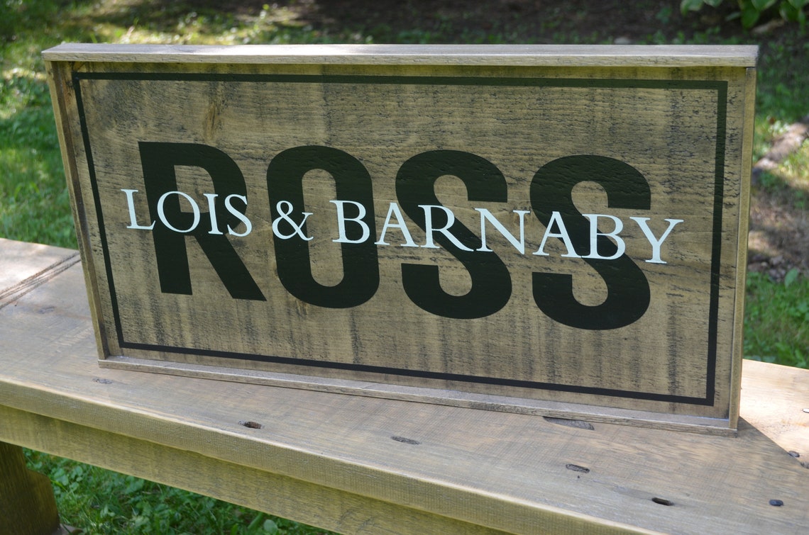 Rustic Wooden Sign Painted Wooden Sign Family Name Sign - Etsy Canada