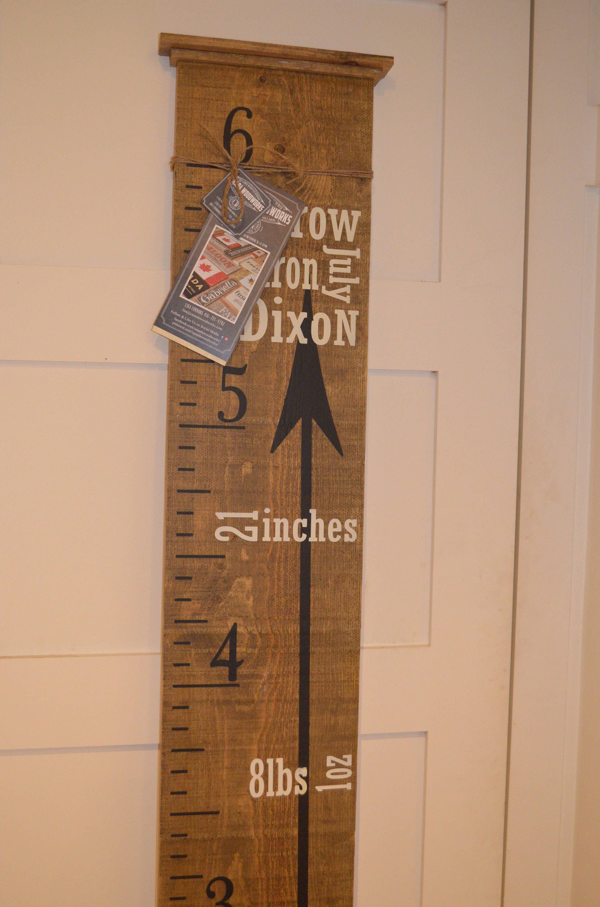 Children's Growth Chart Wooden Growth Chart Painted Wood | Etsy