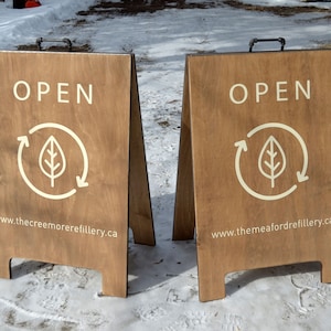 2-sided Custom Sandwich Board A-frame Sidewalk Sign Personalised ...