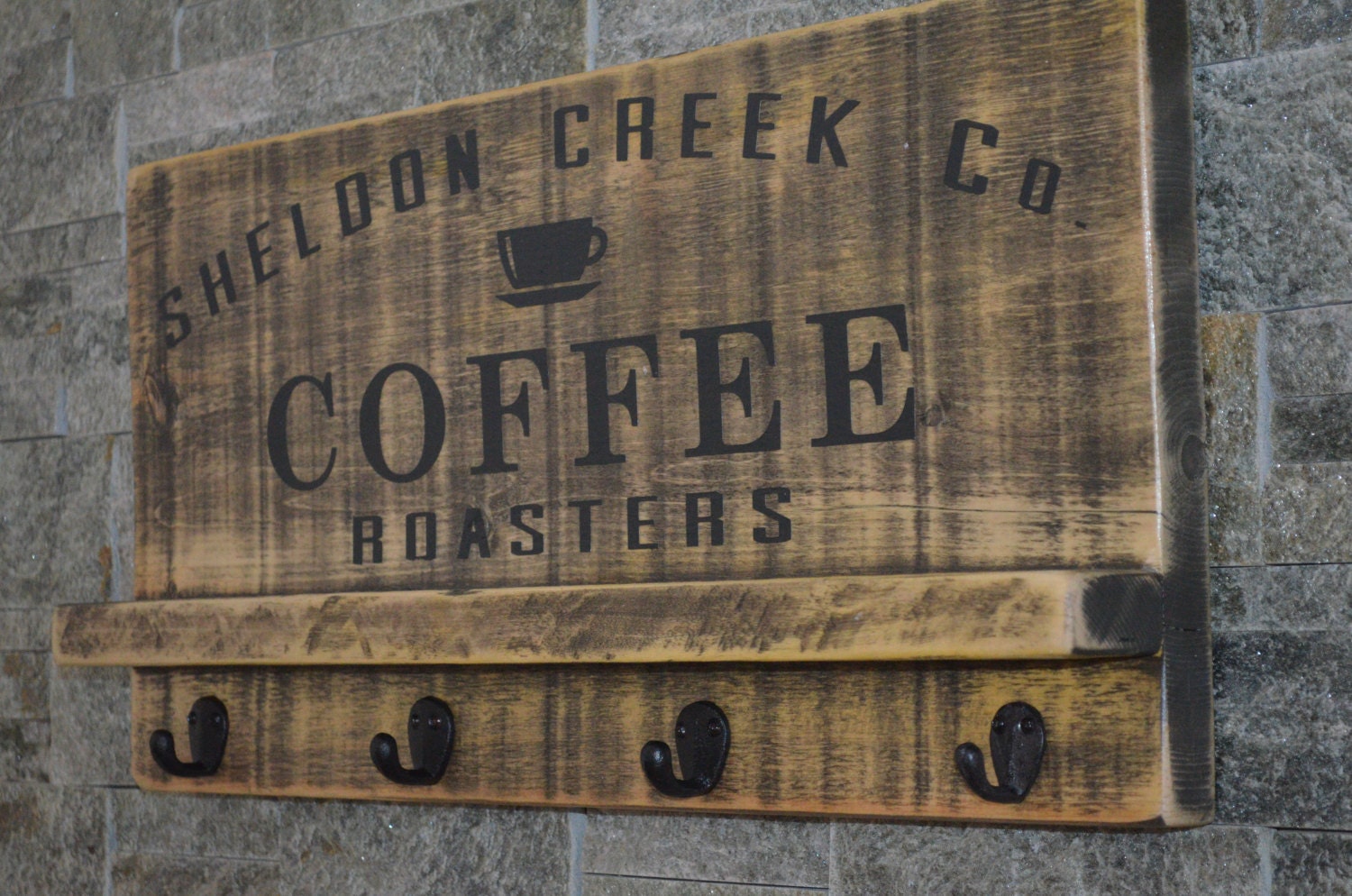 Coffee Roasters Vintage Wood Sign Painted Wooden Sign | Etsy