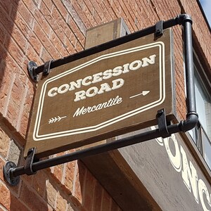 Custom Two-sided Blade Sign Custom Iron Hanging Bracket Business Sign ...