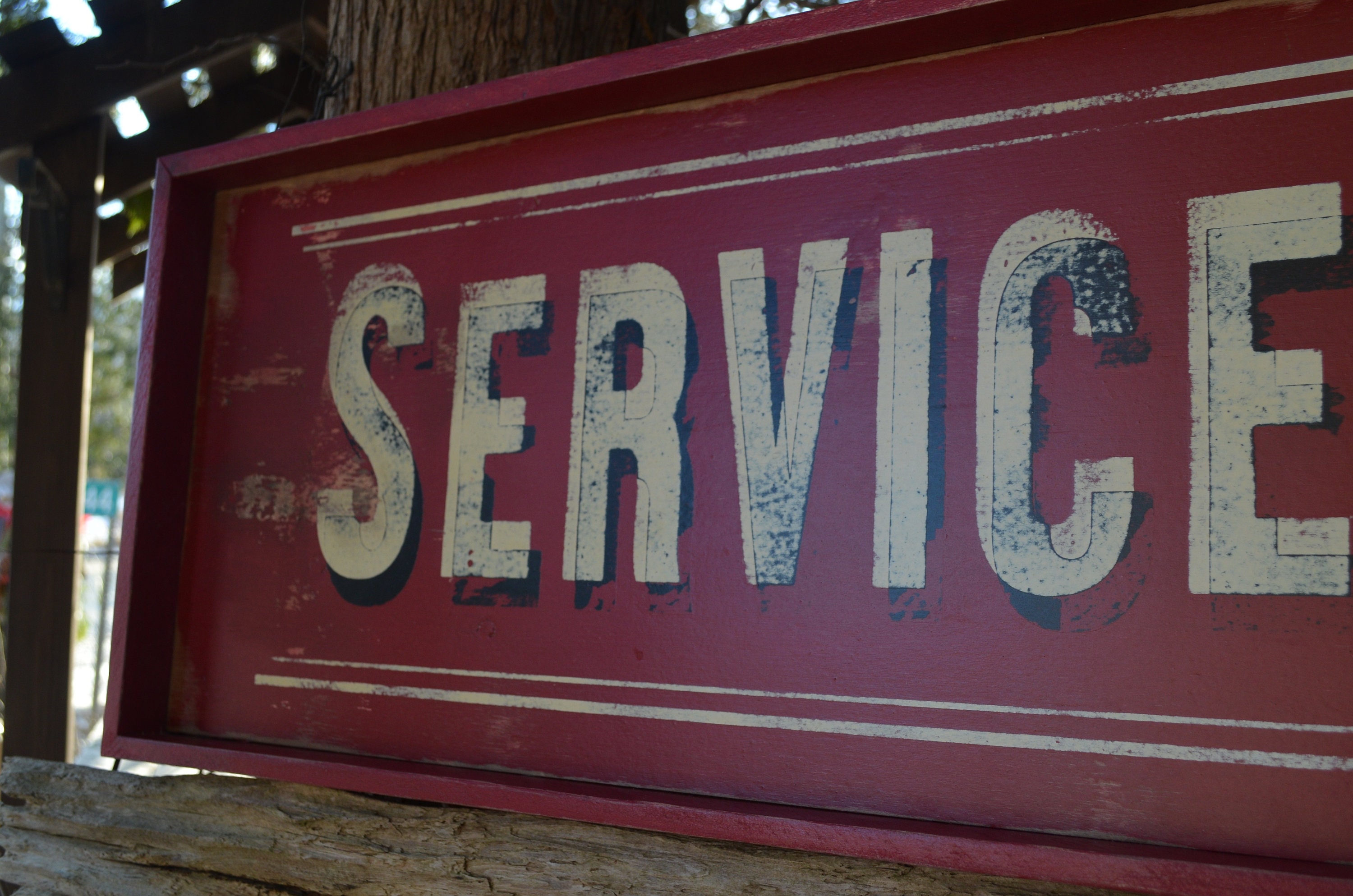 Service Station Sign Painted Rustic Wood Sign Mancave Art - Etsy Canada