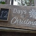 Days Til Christmas Rustic Barnboard Sign Days Til Christmas Wooden ...