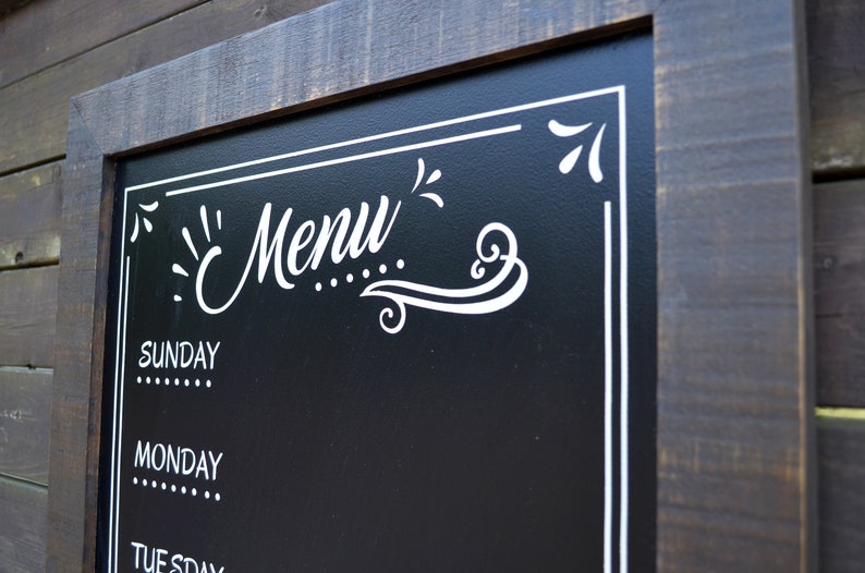 Chalk Board Sign Rustic Weekly Menu Sign Kitchen Sign Kitchen - Etsy Canada