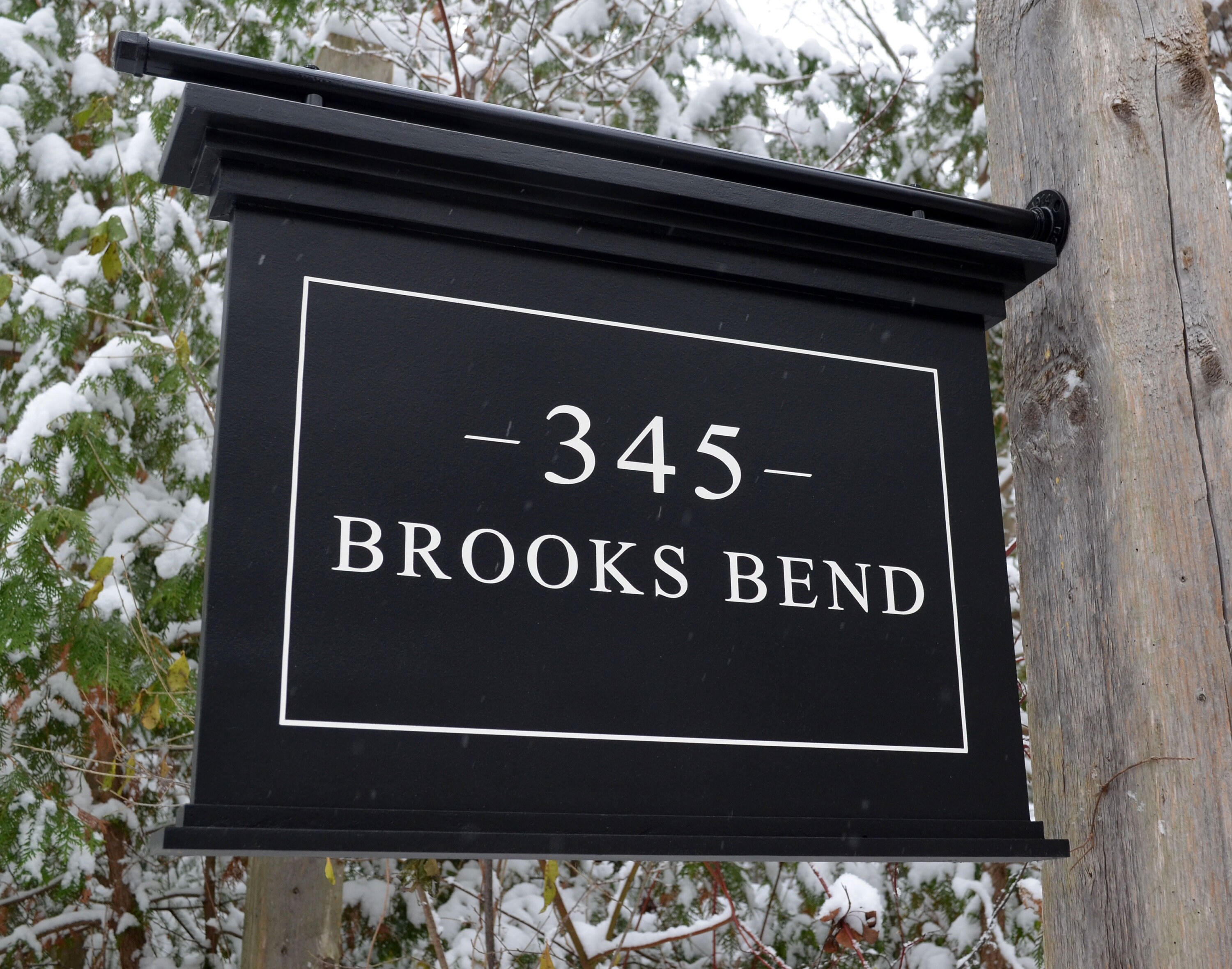 Custom Estate Signage Painted Wood Sign Blade Storefront Business ...