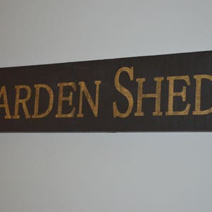 Rustic Wooden Garden Shed Sign Country Decor Rustic Garden Art Garden ...