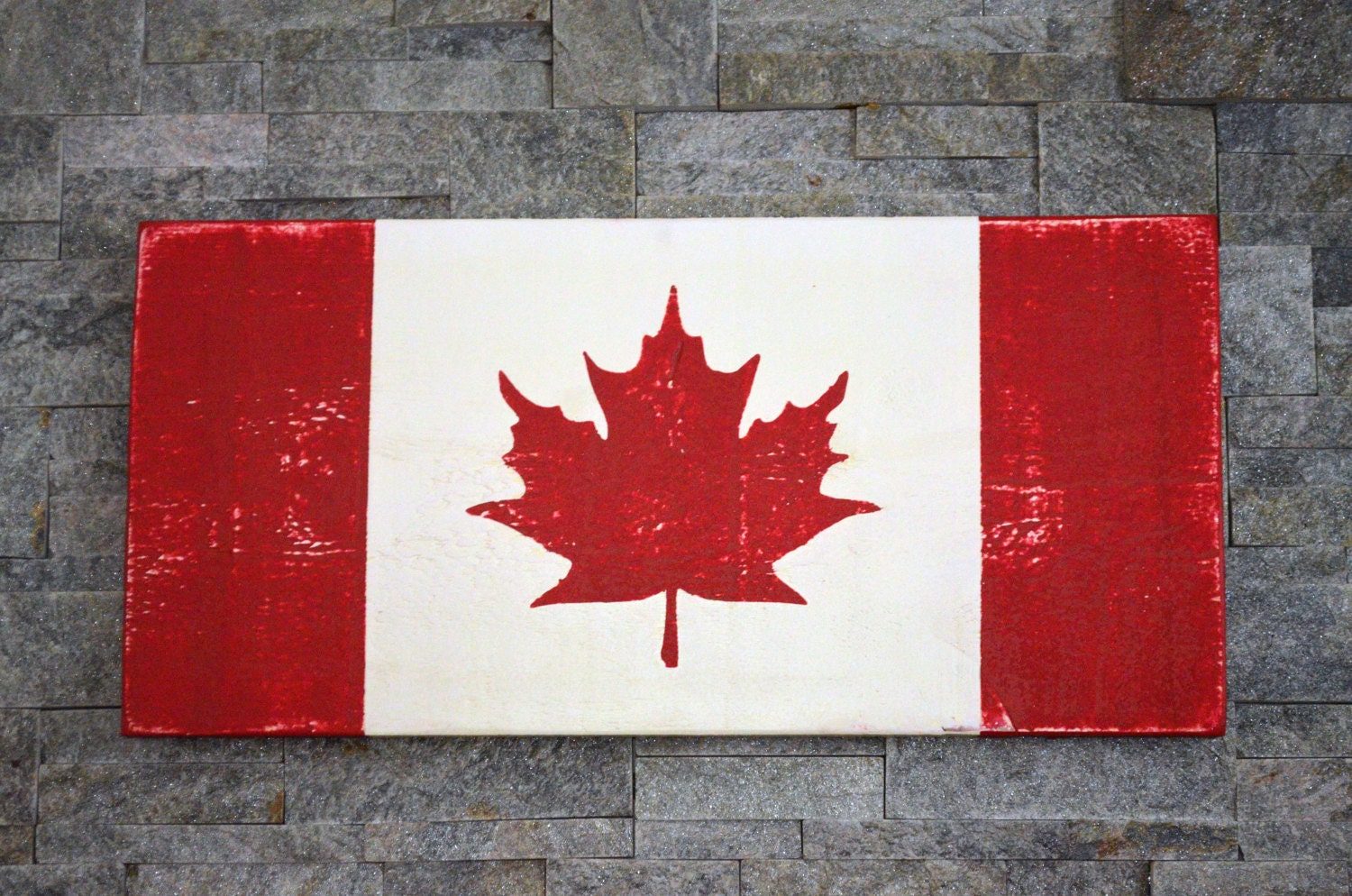 Canadian Flag Wooden Canada Flag Custom Wooden Canadian | Etsy