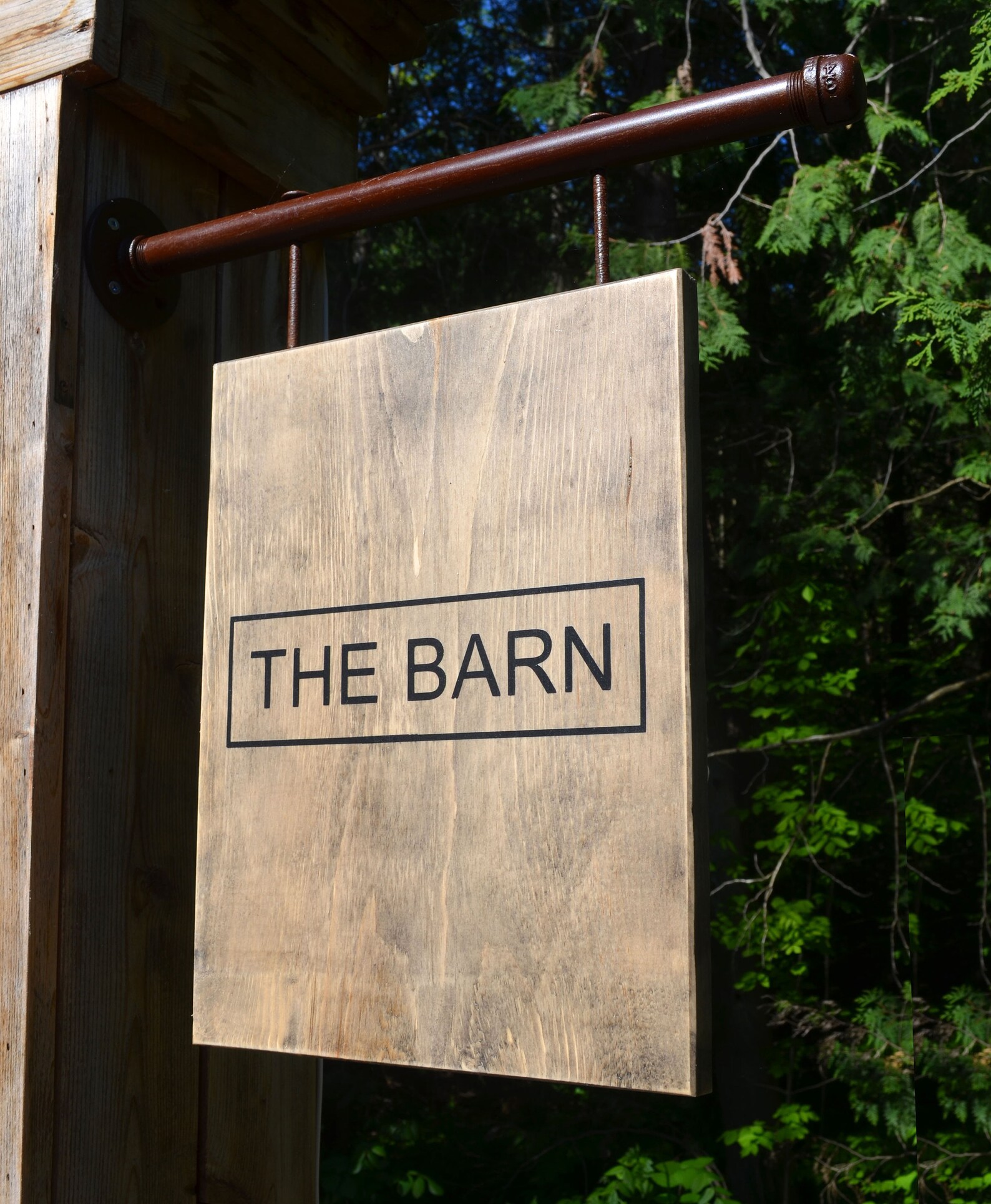 The Barn Custom Two-sided Barnboard Sign Custom Rusted Iron - Etsy Canada