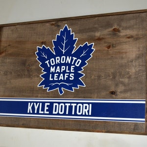 Custom Toronto Maple Leafs Sign Painted Rustic Wood Sign Mancave Art ...