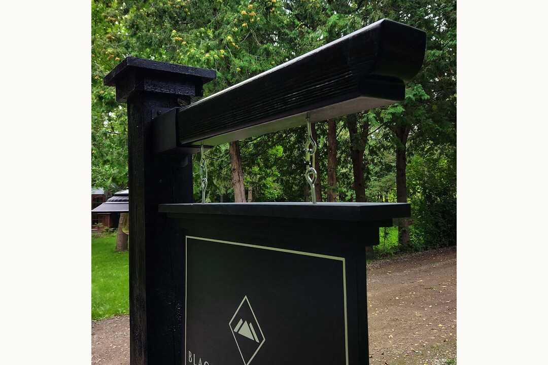 Wooden Sign Bracket 4x4 Hanging Bracket Custom Hanging Bracket Hanging ...