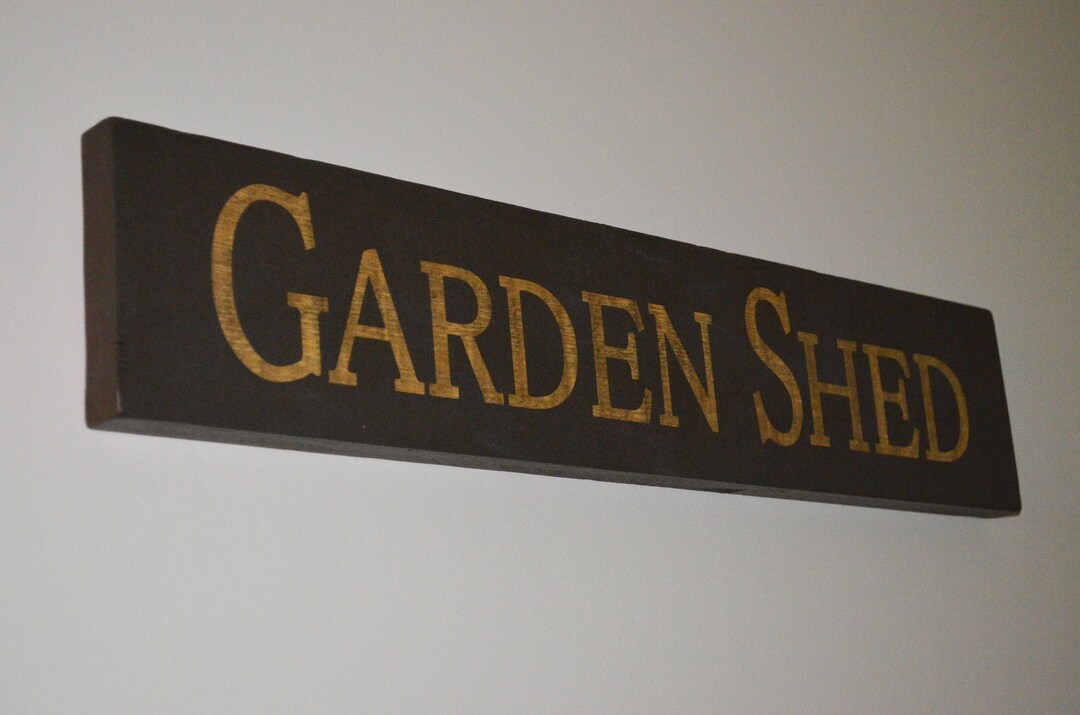 Rustic Wooden Garden Shed Sign Country Decor Rustic Garden Art Garden ...