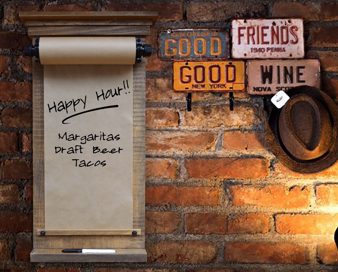 Hanging Note Roll Paper Barnboard Roll Kraft Paper Holder - Etsy Canada