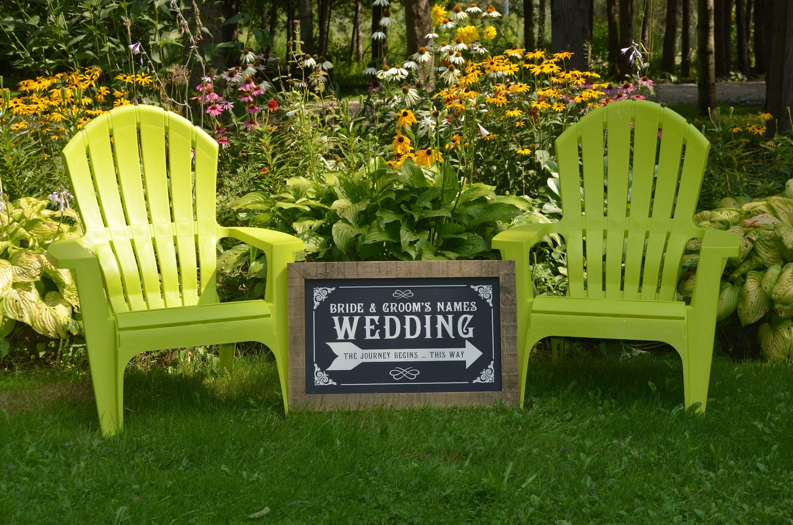 Barn Board Wedding Sign Personalized Wedding Signage Chalk | Etsy Canada
