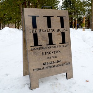 2-sided Custom Sandwich Board A-frame Sidewalk Sign Personalised ...