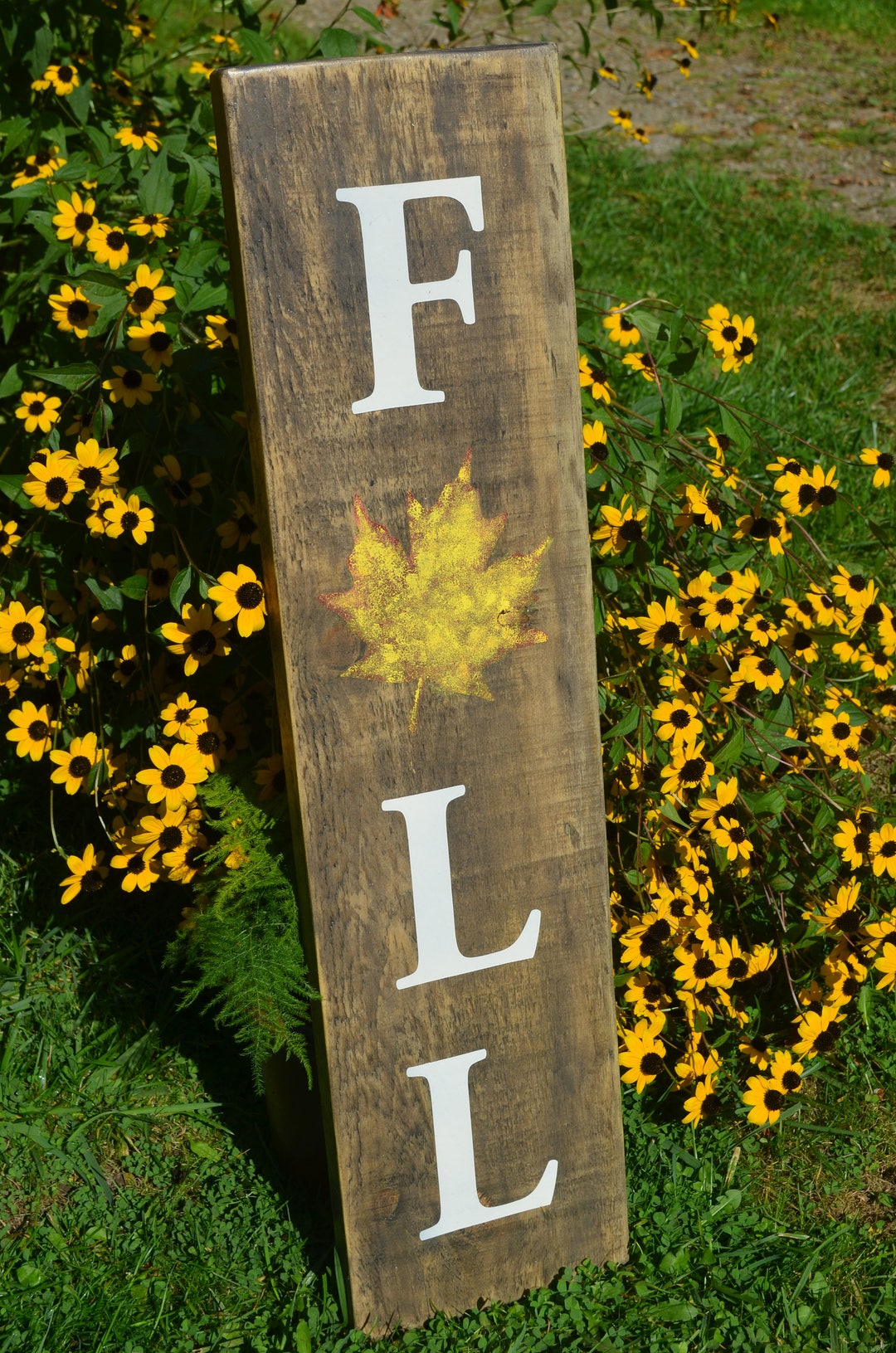 Barn Board Sign Fall Barn Board Sign Rustic Painted Wooden Sign Autumn ...