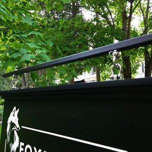 Black Powder Coated Steel Hanging Sign Bracket With Hardware - Etsy