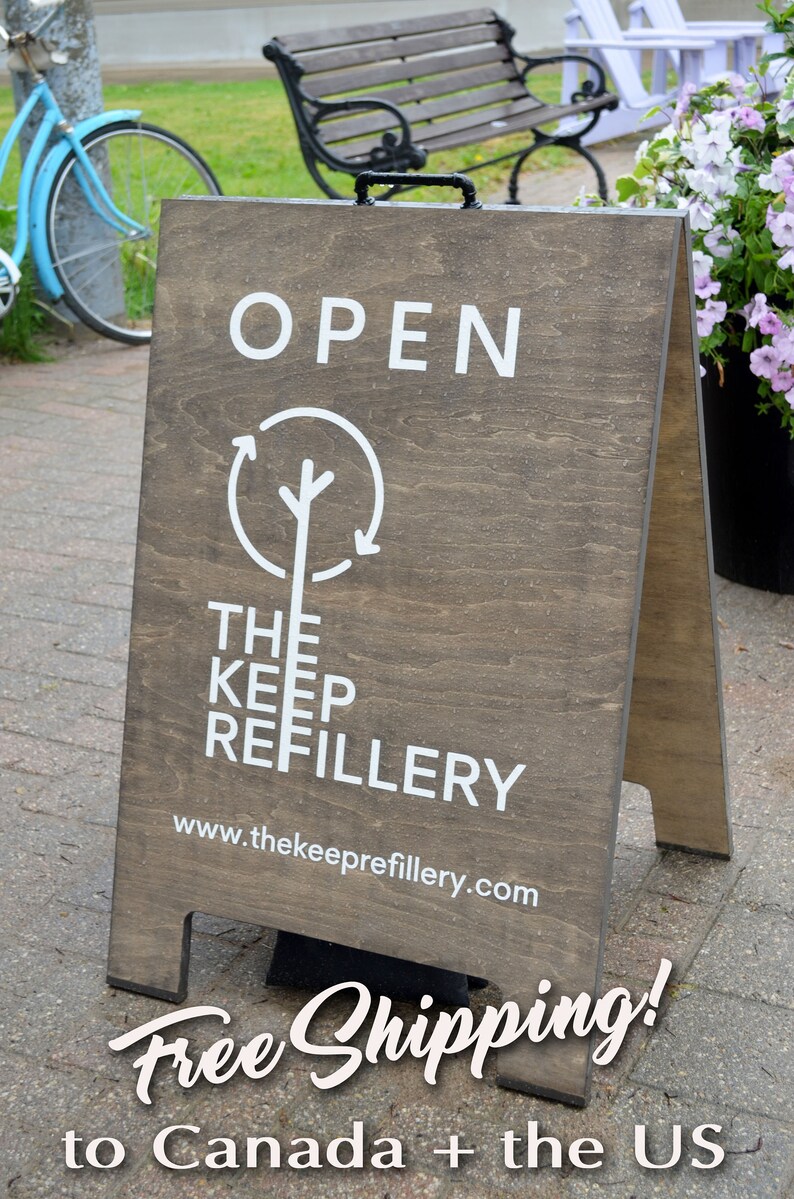 2-sided Custom Sandwich Board A-frame Sidewalk Sign - Etsy Canada