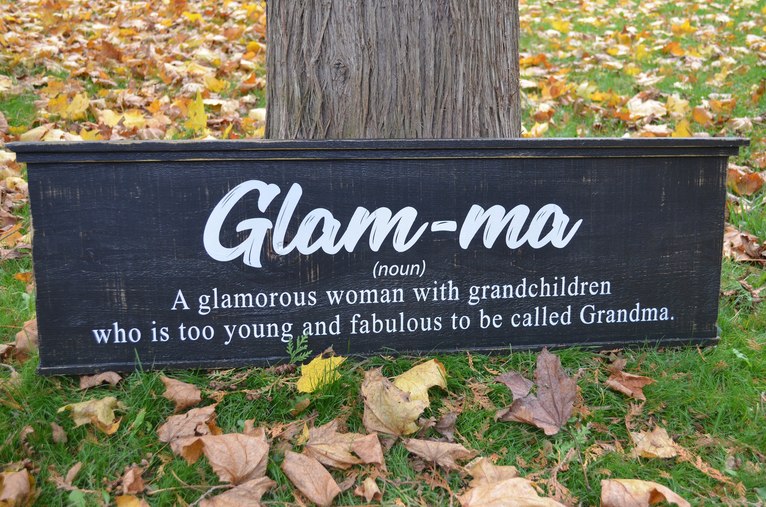 Barnboard Painted Sign Glamma Sign Rustic Sign Painted Sign | Etsy