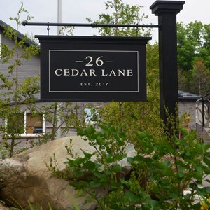 Custom Estate Signage Painted Wood Sign Storefront Business Property ...