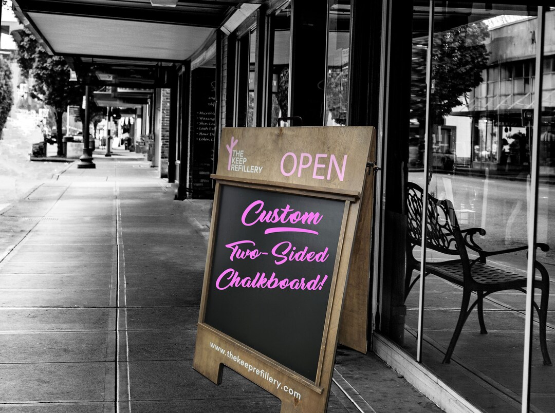 2-sided Custom Chalkboard Sandwich Board A-frame Sidewalk Sign Event ...