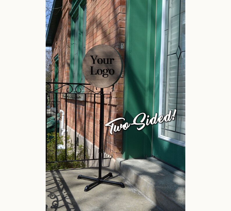 2-sided Custom Market Stand Painted Artwork Included! Lollipop Sign ...