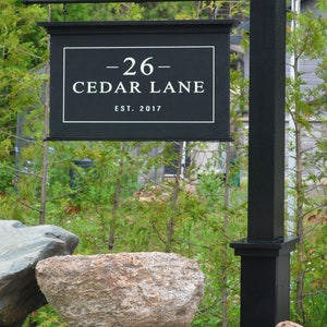 Custom Estate Signage Painted Wood Sign Storefront Business Property ...